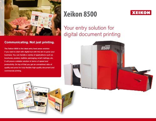 Xeikon 8500 Specification Sheet