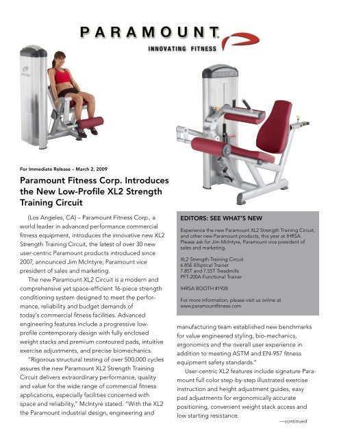 Paramount Fitness Circuit Workouts