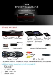Kamai 510 series datasheet - Entone Technologies