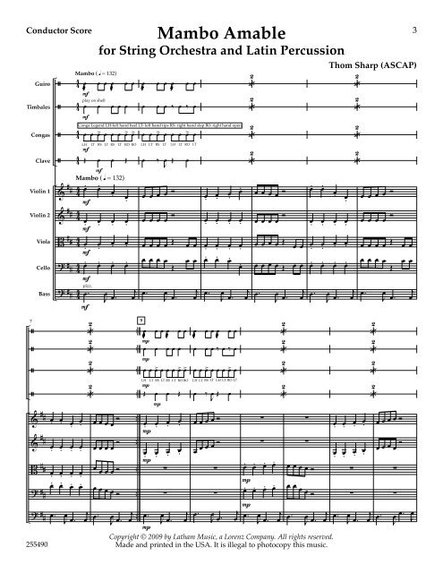 Mambo Amable - JW Pepper