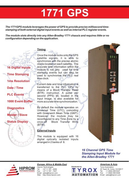 1771-GPS Datasheet - Hiprom