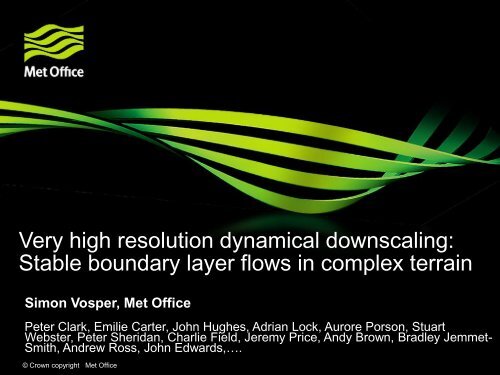 Simon Vosper, Met Office