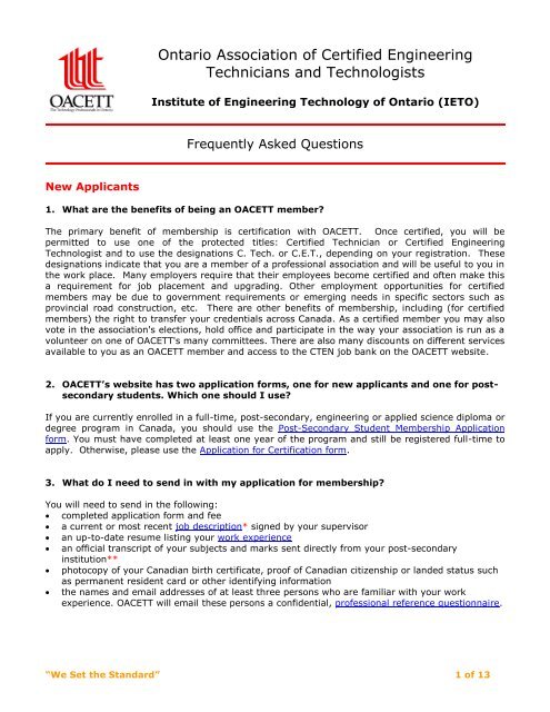 Oacett Logo SFPE Announces Ten Members Elevated To Highest Fellow