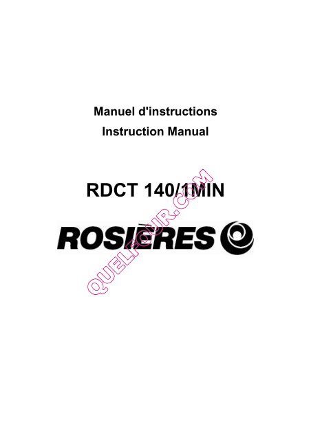 RDCT 140/1MIN - Quel four