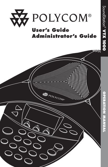 Polycom VTX-1000 User Guide - Best4Systems.co.uk