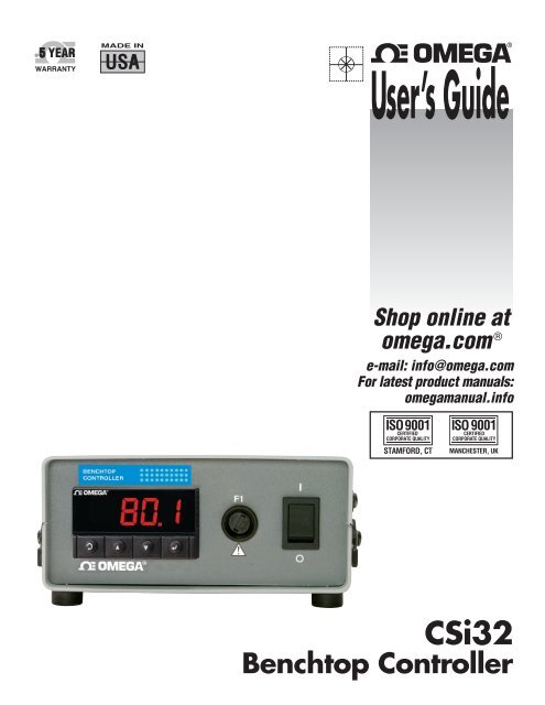 Manuals - Omega Engineering