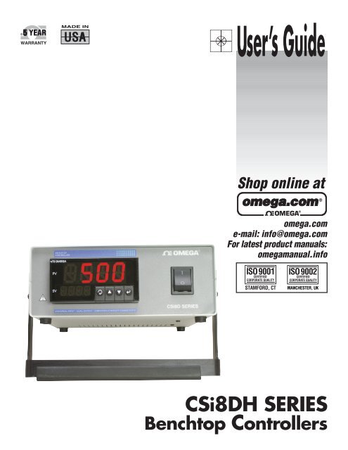 Manuals - Omega Engineering