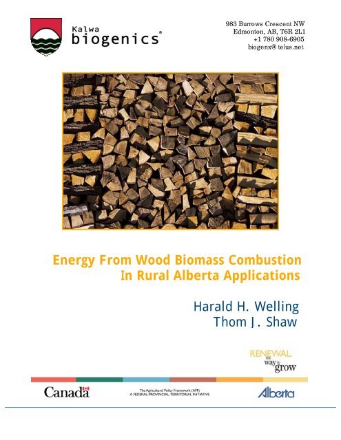 Energy From Wood Biomass Combustion In Rural Alberta ...