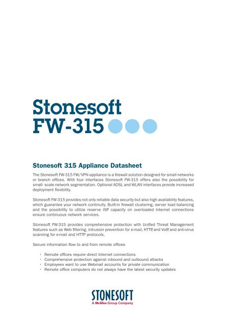 Stonesoft FW-315