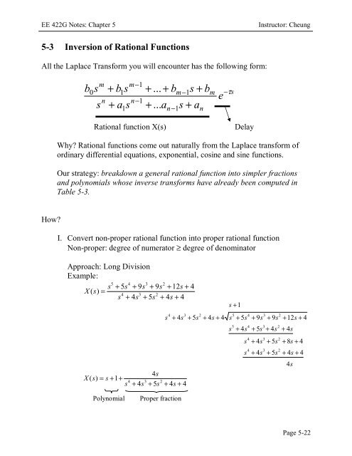 Inverse Laplace Transforms