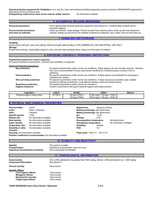 Special protective equipm