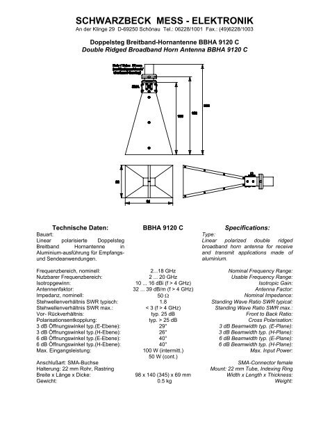 SCHWARZBECK MESS - ELEKTRONIK
