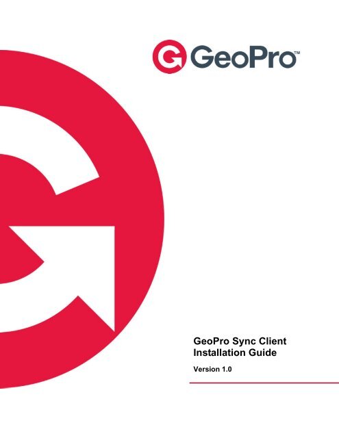 GeoPro Sync Client Installation Guide.pdf - GMPCS Personal ...