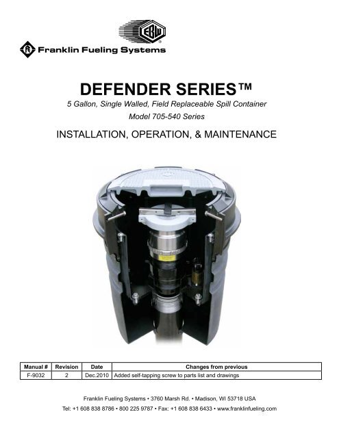 Model 705-540 Series - Franklin Fueling Systems