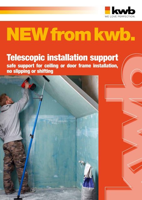 Telescopic installation support - kwb