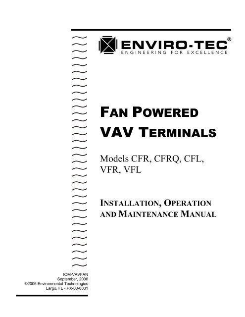 FAN POWERED VAV TERMINALS - Enviro-Tec