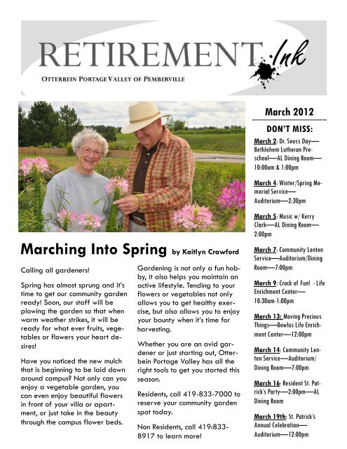 Marching Into Spring by Kaitlyn Crawford - Otterbein