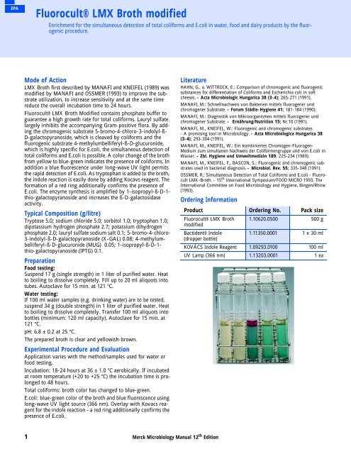 FluorocultÂ® LMX Broth modified - mibius