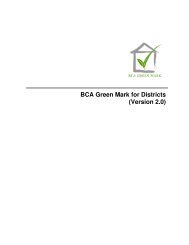 BCA GREEN MARK SCHEME - Building & Construction Authority