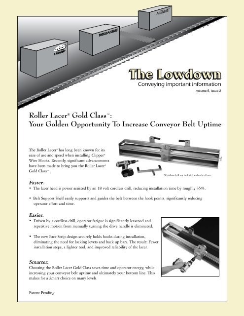 Roller LacerÂ® Gold Classâ ¢: Your Golden Opportunity To ... - Flexco