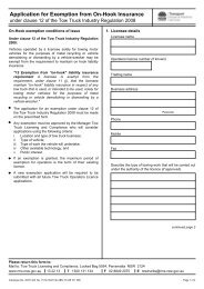 RMS Customer Number Application - Organisation - RTA