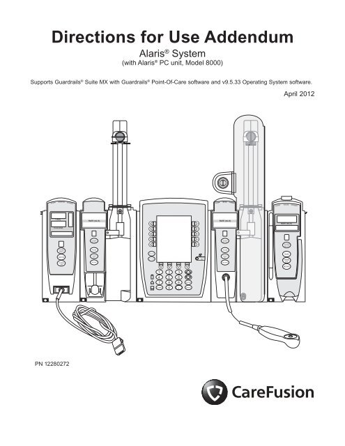 Addendum Alaris System 8000 DFU 9.5.33 - CareFusion