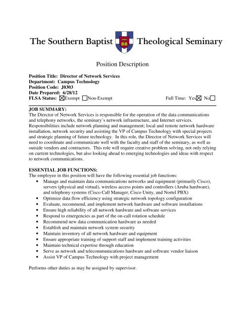 Position Description