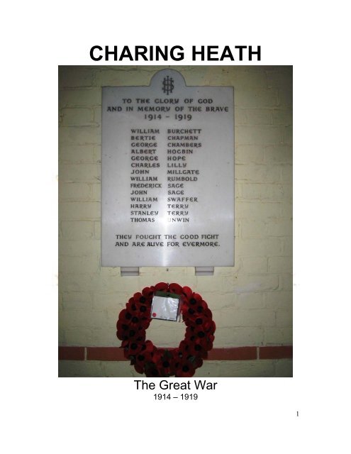 CHARING HEATH - Kent Fallen