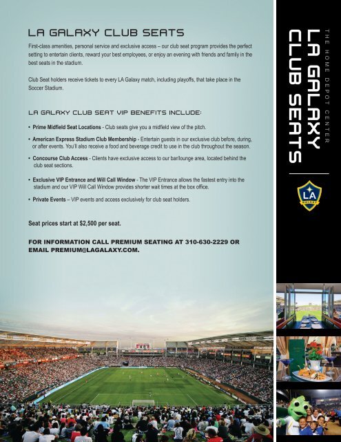 Club Seats - LA Galaxy