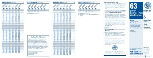 Route Guide - Milwaukee County Transit System