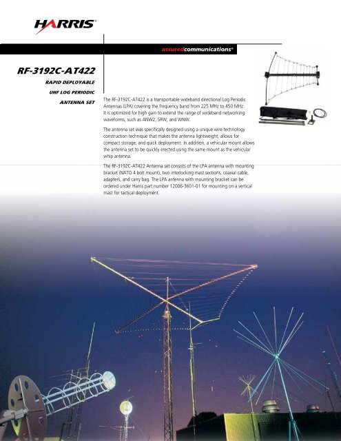 RF-3192C-AT422 - Harris Corporation