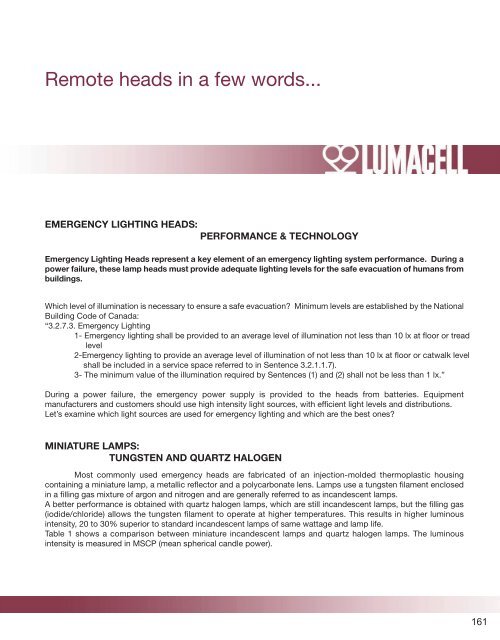 Remote heads in a few words... - Lumacell