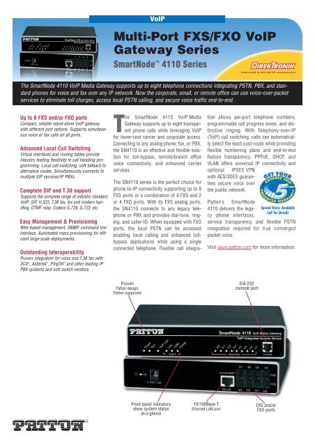 Multi-Port FXS/FXO VoIP Gateway Series