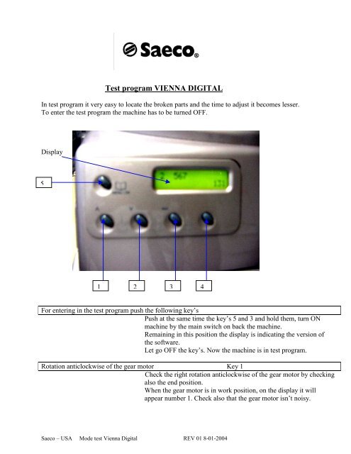 Test program VIENNA DIGITAL