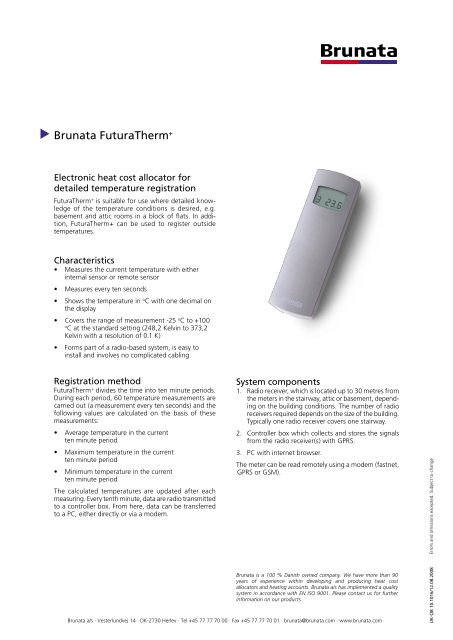 Brunata FuturaTherm+