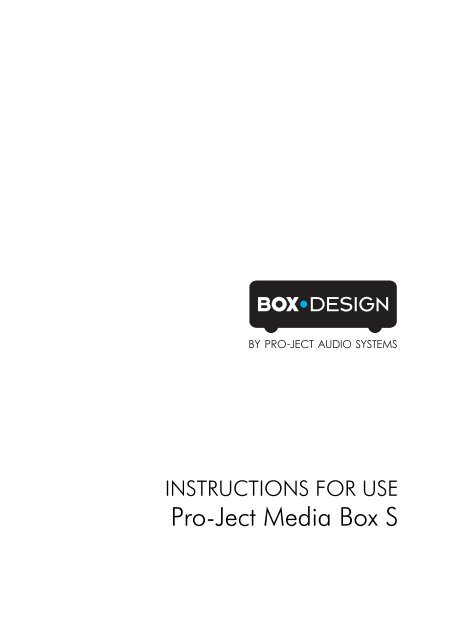 Pro-Ject Media Box S - Box Design by Pro-Ject Audio Systems
