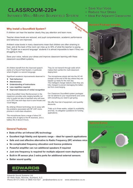 CLASSROOM-220+ - Edwards Sound Lighting Audio-Visual