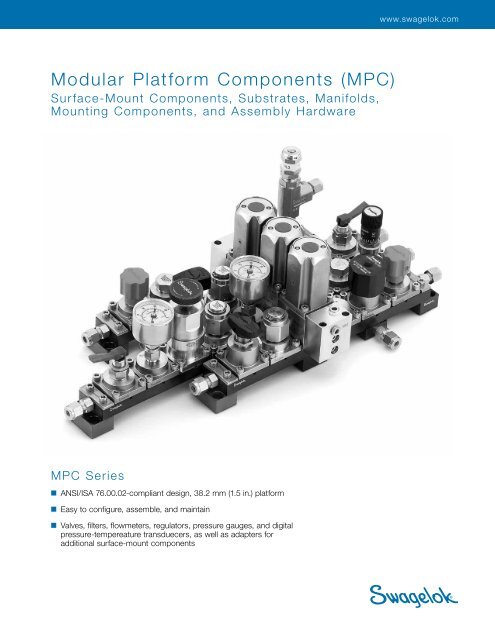 Modular Platform Components, MPC, Surface-Mount ... - Swagelok