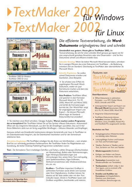 TextMaker 2002 - SoftMaker