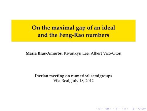 On the maximal gap of an ideal and the Feng-Rao numbers