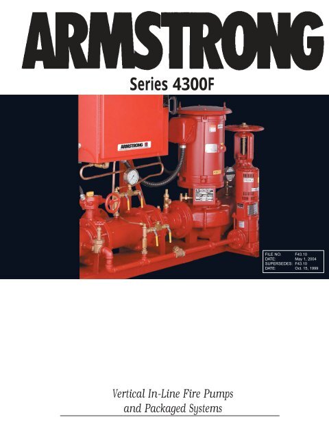 Vertical In-Line Fire Pump Product Information - Armstrong Pumps