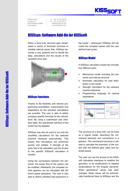 KISSsys for Vehicle Transmission