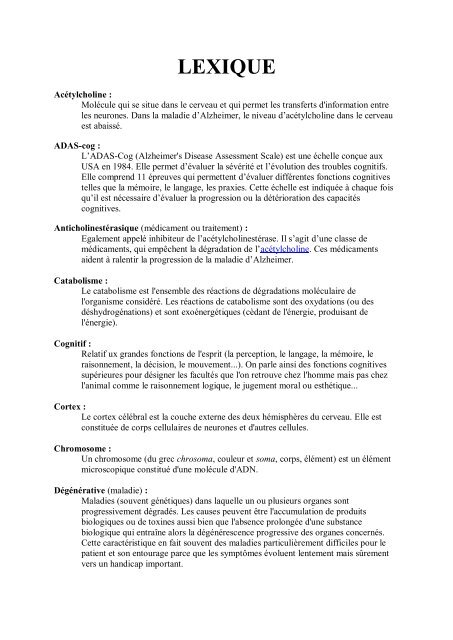 LEXIQUE