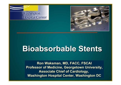 Bioabsorbable Stents - summitMD.com