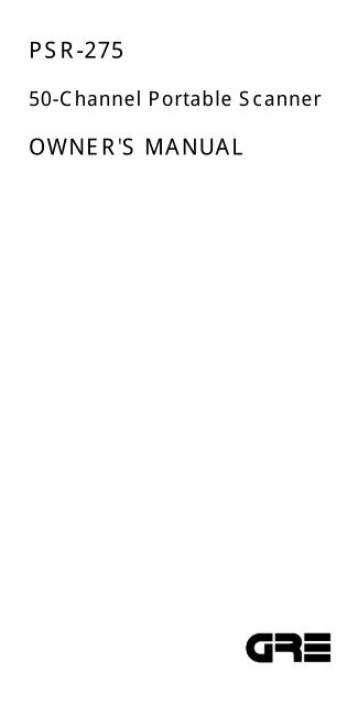 PSR-275 OWNER'S MANUAL