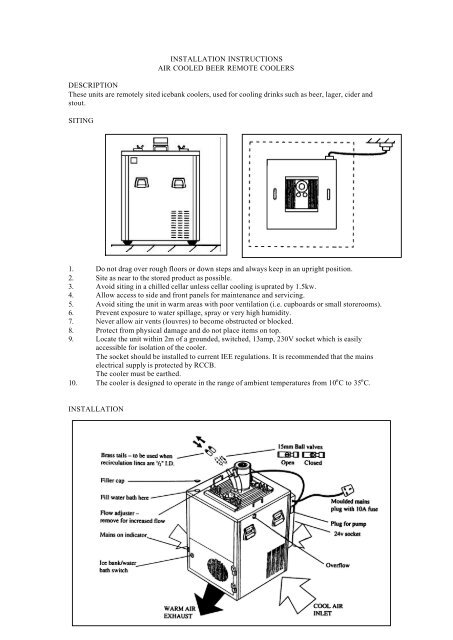 ac classic installation instructions - IMI Cornelius
