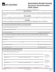 Claimants Statement Form - AXA Equitable