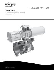 Valtek Mark 100 Control Valve Technical Brochure - Flowserve ...