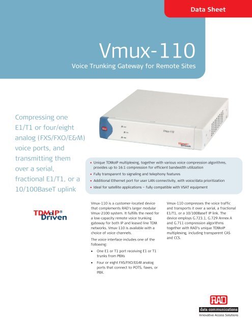 Vmux-110 - comtec