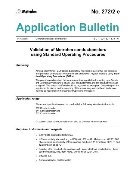 Application Bulletin